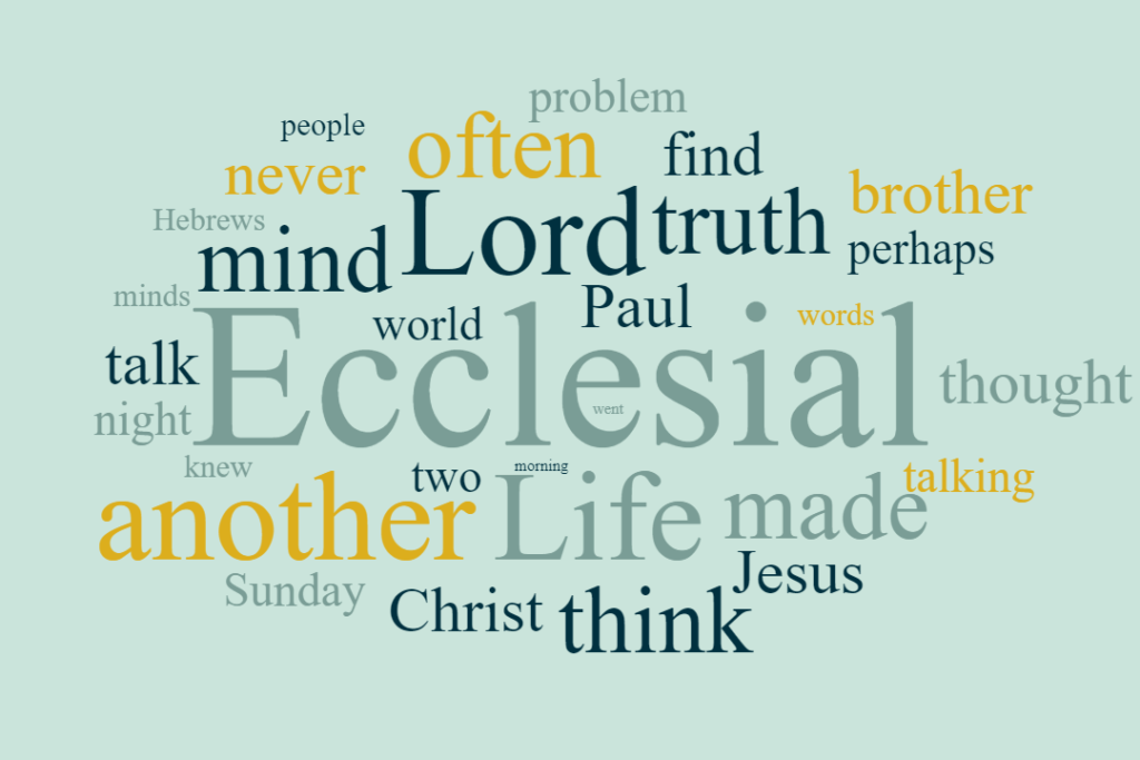 Ecclesial Life in the Lord - ScriptureScribe Christadelphian Audio Talks
