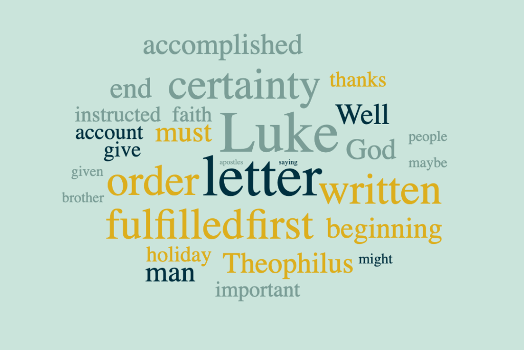 Luke’s Letter - ScriptureScribe Christadelphian Audio Talks