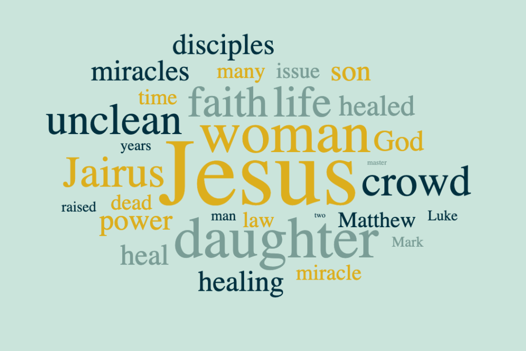 Raising of Jairus’ Daughter and Woman with the Issue of Blood ...