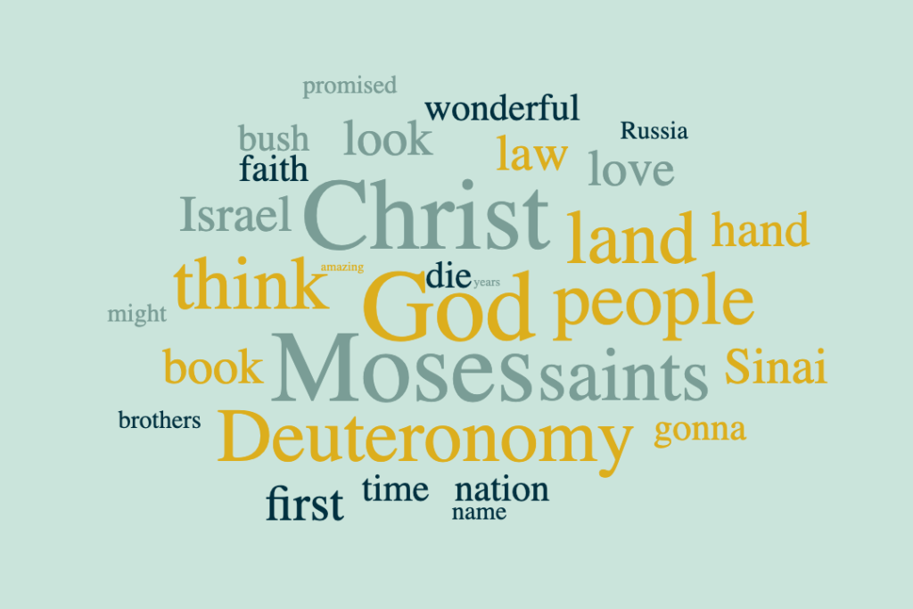 The Love of Moses in Deuteronomy - ScriptureScribe Christadelphian ...