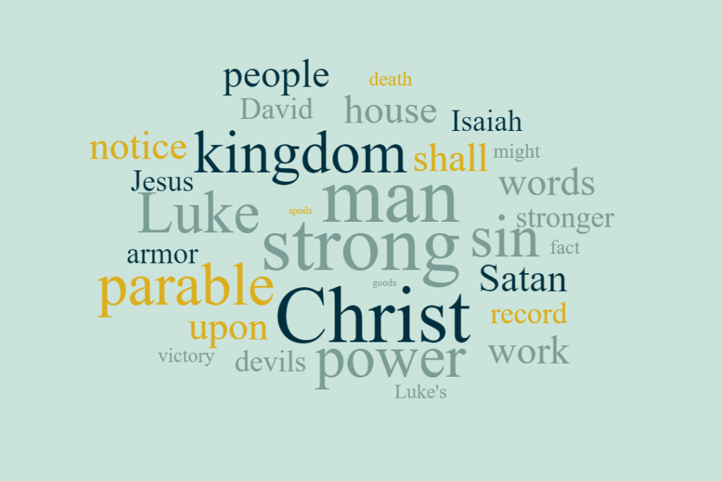 The Binding of the Strongman and the Spoiling of his House ...