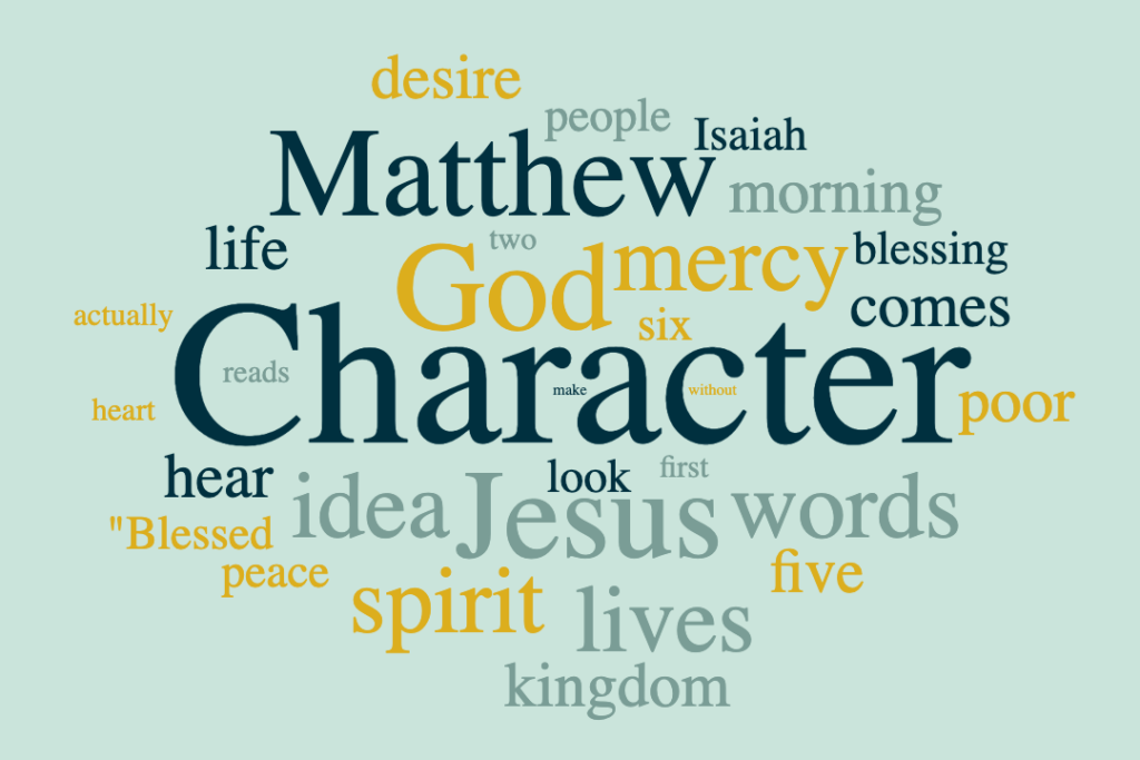 Growing in God’s Character through the Beatitudes - ScriptureScribe ...