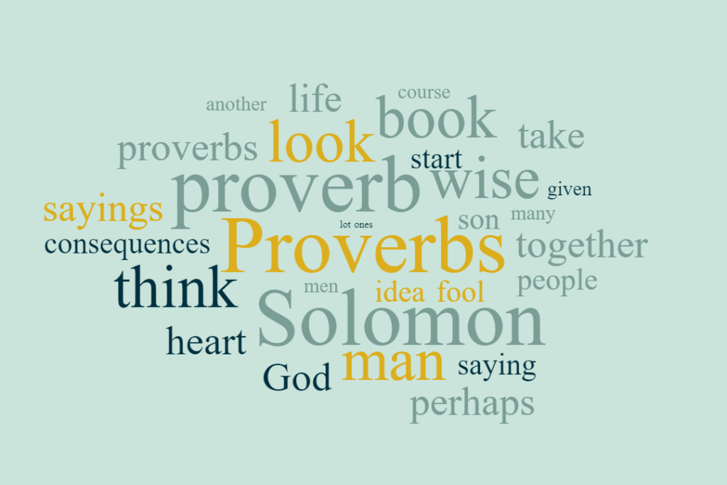 Living Proverbs - ScriptureScribe Christadelphian Audio Talks