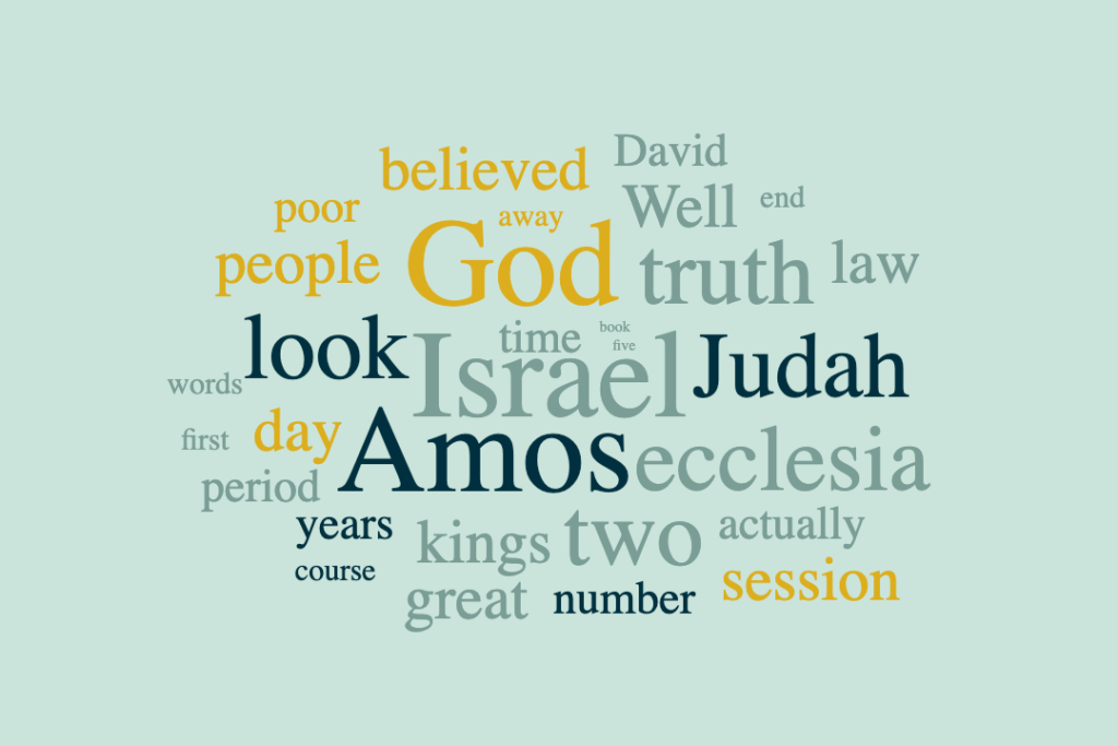 The Words of Amos - ScriptureScribe Christadelphian Audio Talks