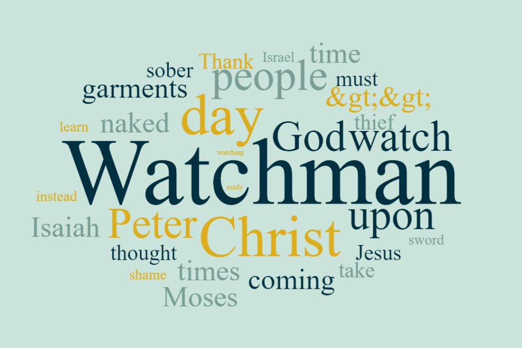The Role of the Watchman - ScriptureScribe Christadelphian Audio Talks